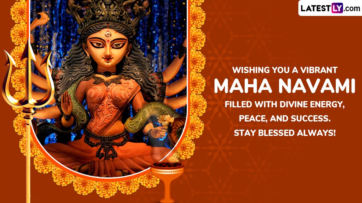 Maha Navami 2025 Wishes, Goddess Durga Images and HD Wallpapers: Share ...