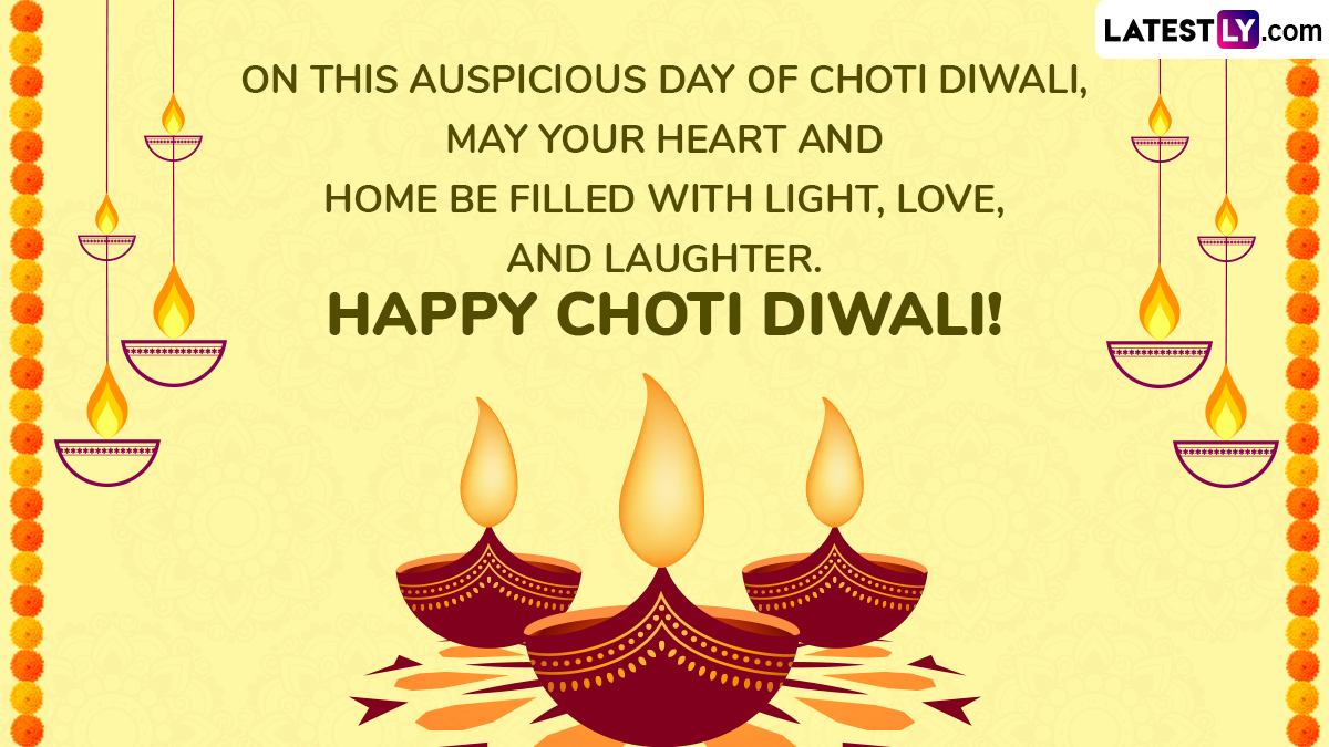 Choti Diwali 2025 Wishes, Messages and HD Images: Naraka Chaturdashi ...