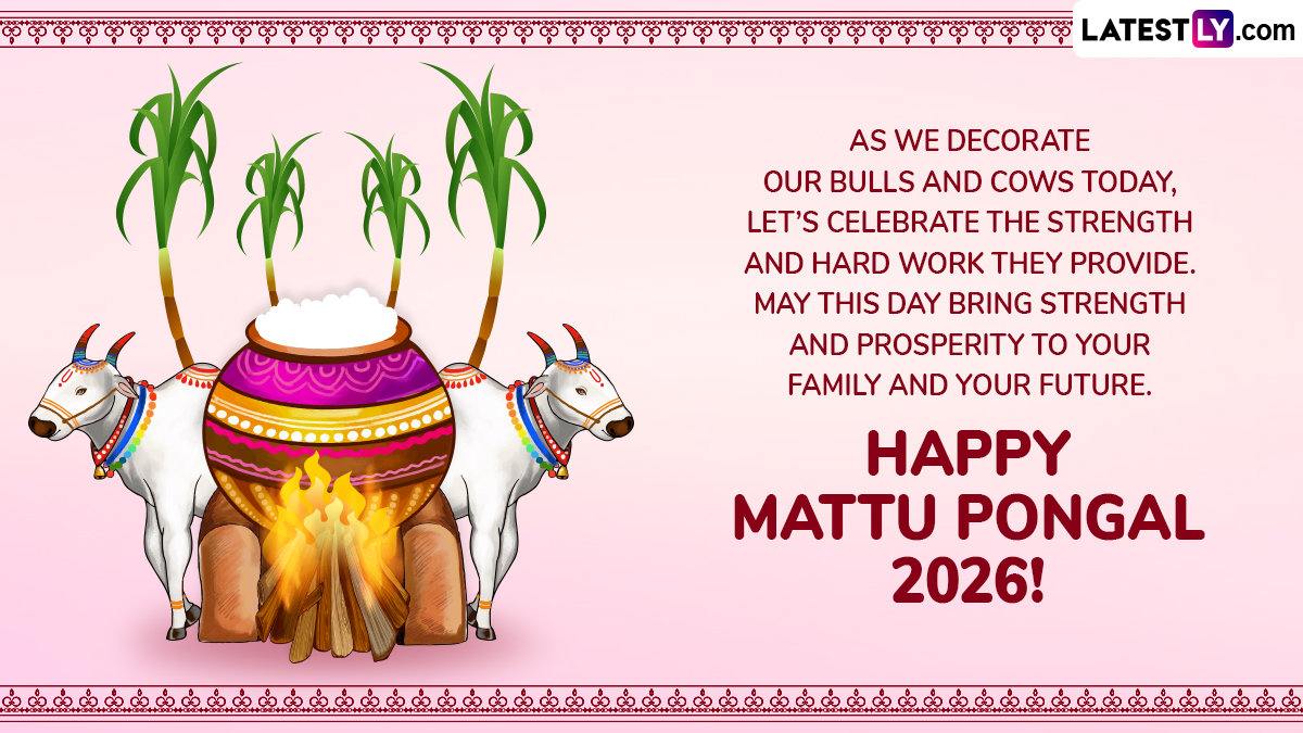 Mattu Pongal 2026: Wishes, Greetings, WhatsApp Messages, Images and HD ...